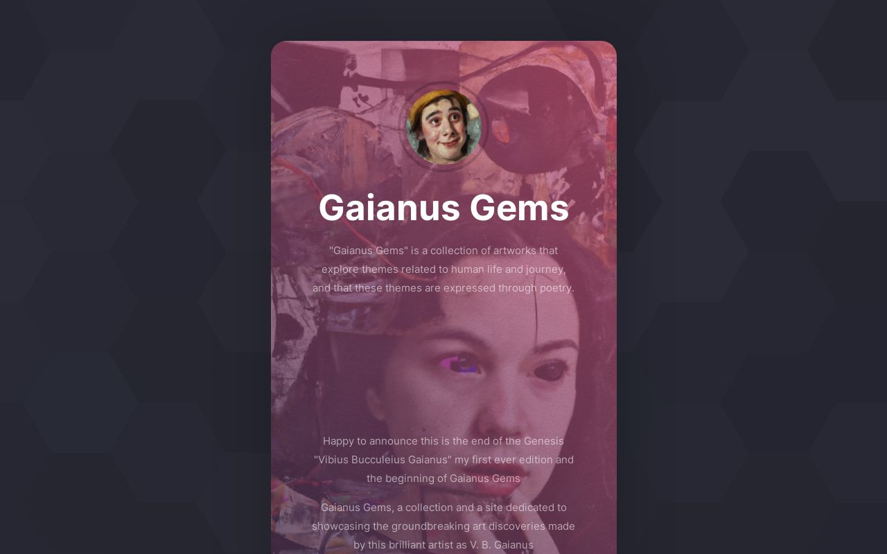 Gaianus Gems by Darbles.eth as V. B. Gaianus